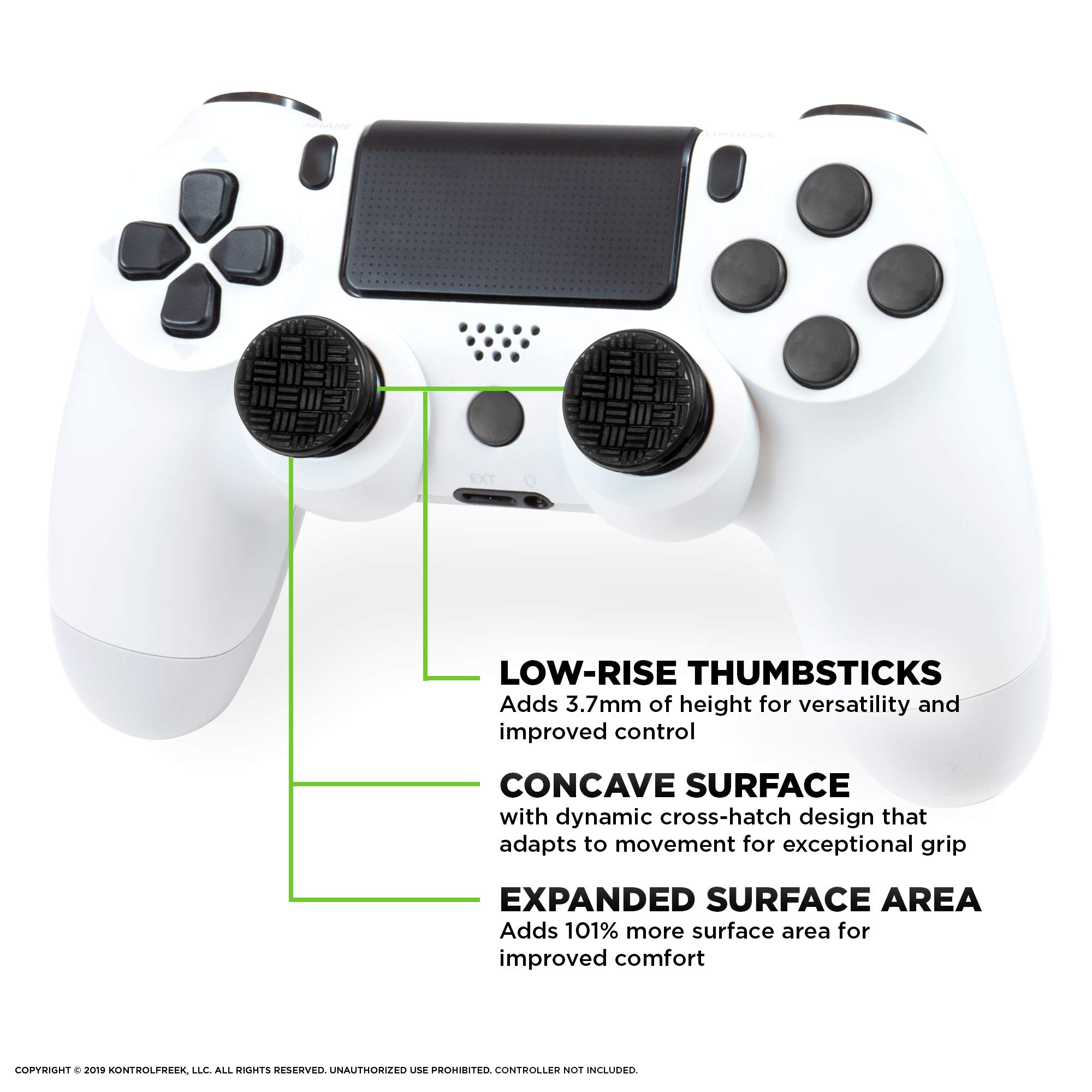 KontrolFreek Gamerpack Inferno + Omni Performance Thumbsticks for PlayStation 4 (PS4) and PlayStation 5 (PS5) | 2 High-Rise (Inferno) 2 Low Rise (Omni)