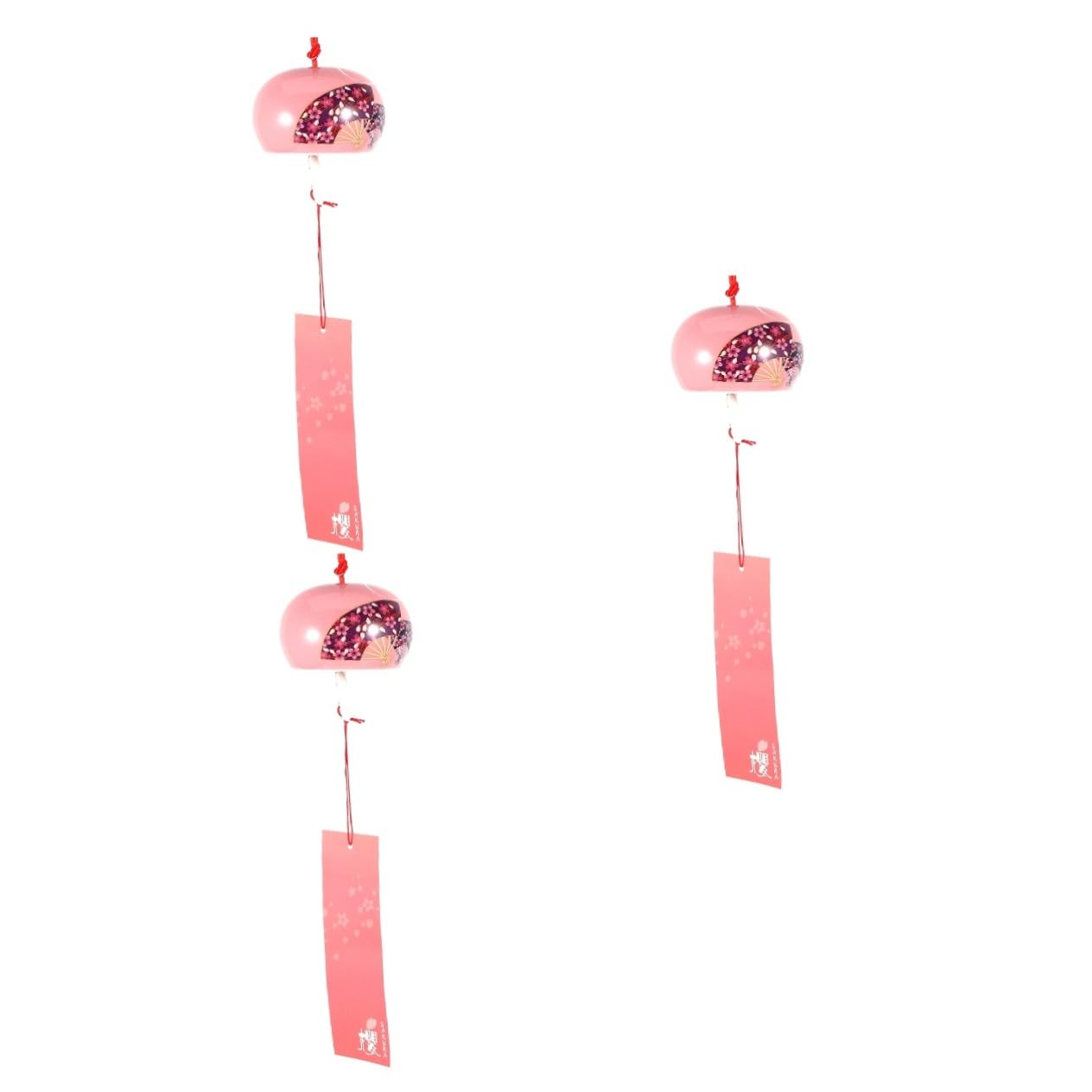 DOITOOL 3pcs Japanese Ceramic Wind Chimes Romantic Wind Chimes Wedding Hanging Bell Bless Temple Wind Bell Decorative Wind Chime Mount Fuji Wind Chime F01 Ceramics Car Accessories Crystal
