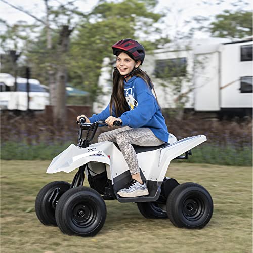 HYPER GOGO Electric Quad ATV for Kids,13" Tires Four-Wheeler,36V 350W Motor up to 10 mph (Black)