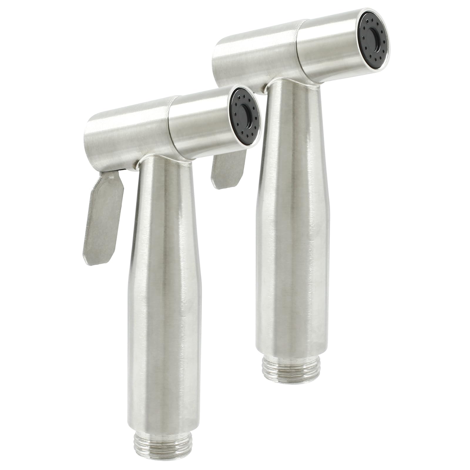 Hitefu 2PCS Bidet Sprayer Head for Toilet, Stainless Steel Handheld Bidet Toilet Sprayer, Adjustable Water Pressure Cloth Bathroom Diaper Sprayer for Toilet and Kitchen Cleaning