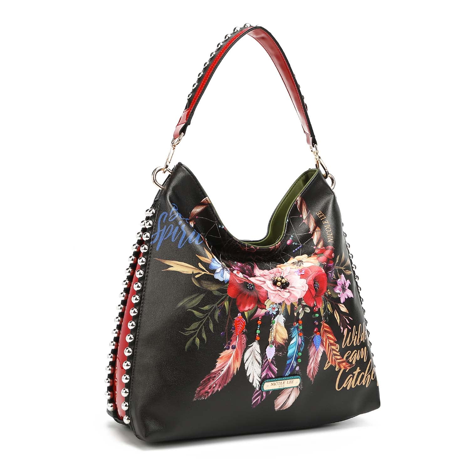 Nicole Lee Bohemian Black Shoulder Bag