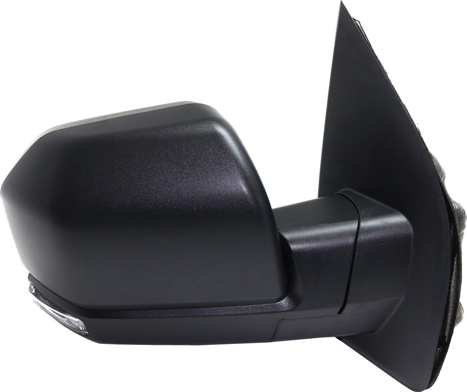 Kool Vue Right Power Heated Mirror for Ford F-150 2015-2017 Manual Fold With Signal Light, Blind Spot Monitor & Puddle Lamp; Without Memory & Auto-Dimming Textured