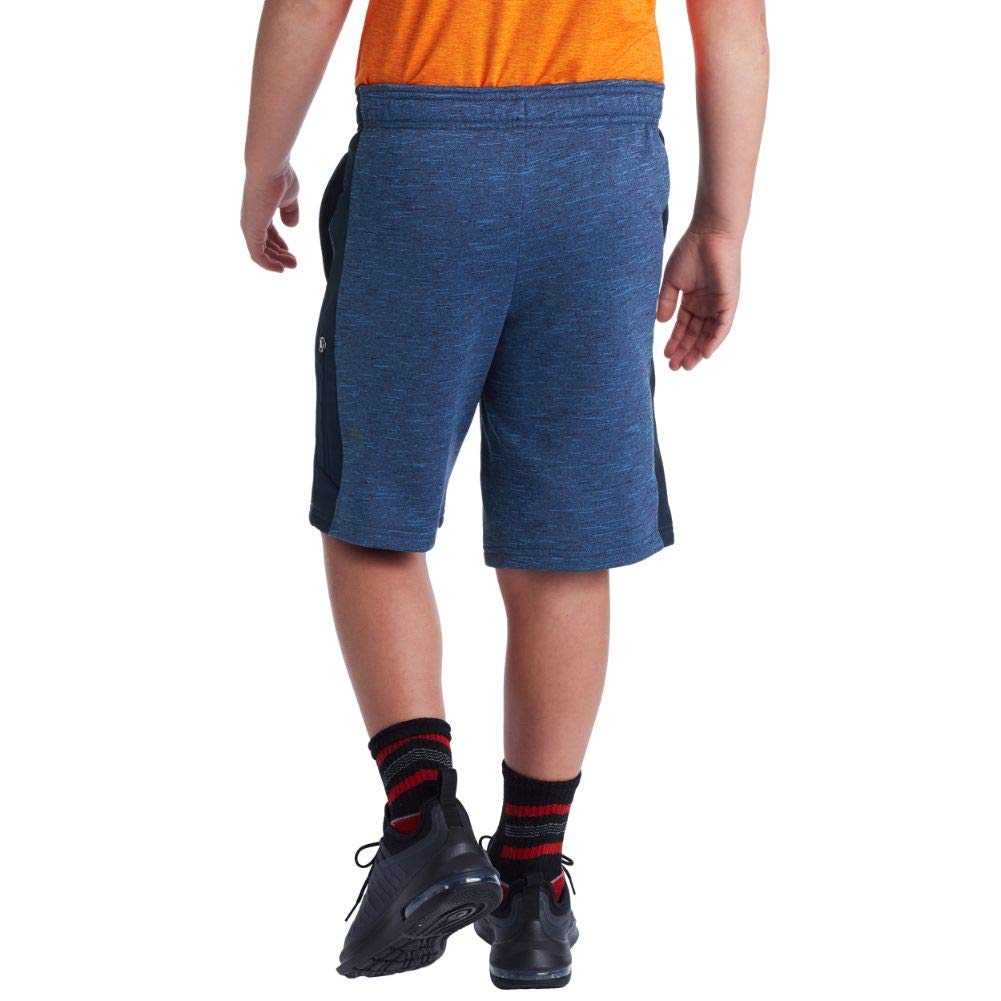 C9 Champion Boys' Tech Terry Woven Pieced Shorts, Heather/Xavier Navy, L