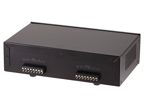 Monoprice 108231 2-Channel A/B Speaker Selector - Black with Volume Control, Built in Independent Volume Controls, Accepts Wire Gauges Up to 14AWG