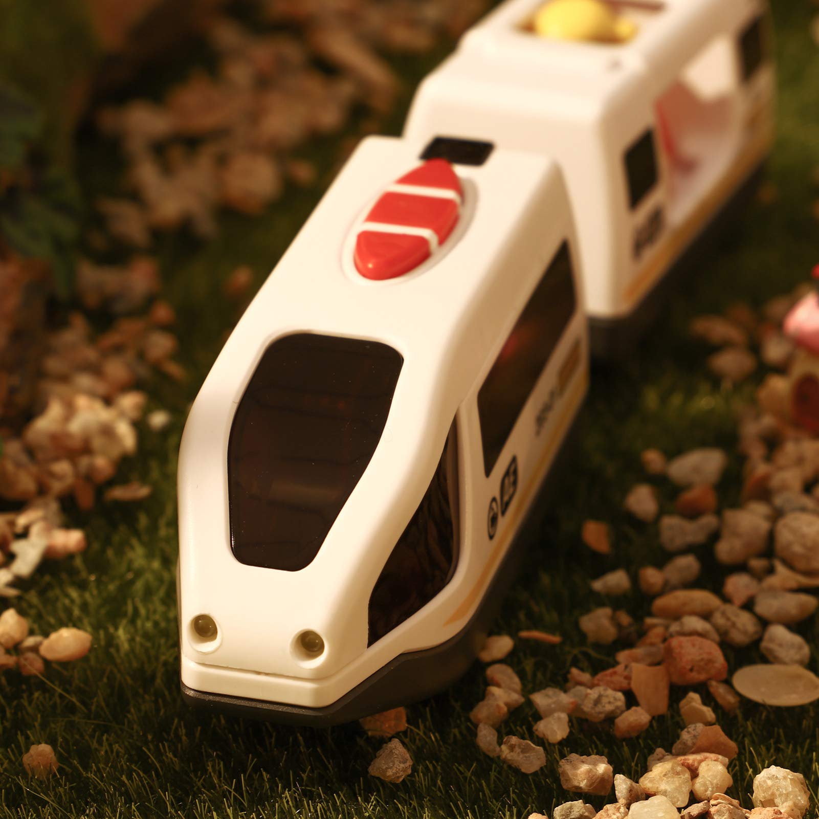 NUOBESTY Remote Control Train Engine RC Train Model Toy Electric Railway Toy for Kids Children(No Battery)