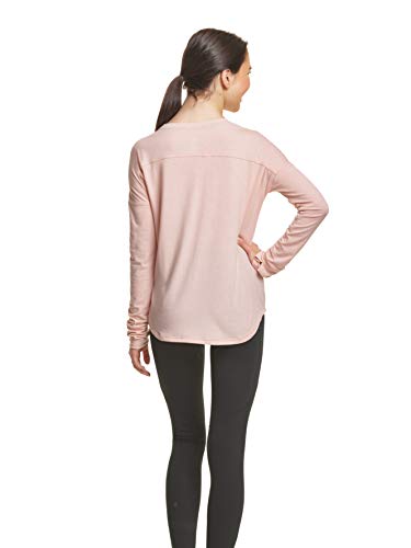 C9 Champion Women's Fashion Long Sleeve T-Shirt, Spiced Almond Pink Heather, S