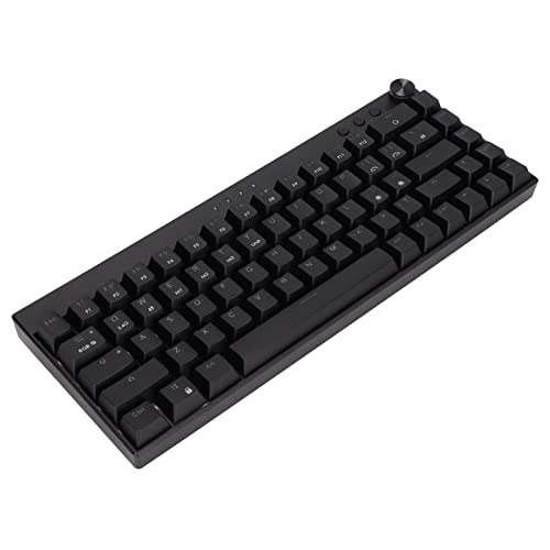Garsentx Mechanical Gaming Keyboard with 2.4Gzh/BT/USB C Connection, 68 Keys Ergonomic Compact PC Wireless Keyboard with Hot Key RGB Backlit Light for Gaming Office (Red Shaft)