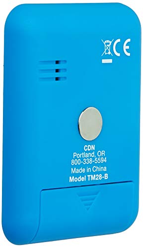 CDN Mini Digital Kitchen Timer with Easy to Read Display and Magnetic Back, 100 Minute Maximum, Blue (TM28-B)
