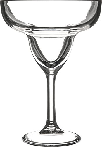 Carlisle FoodService Products Alibi Margarita Glass for Restaurants, Catering, Kitchens, Plastic, 16 Ounces, Clear