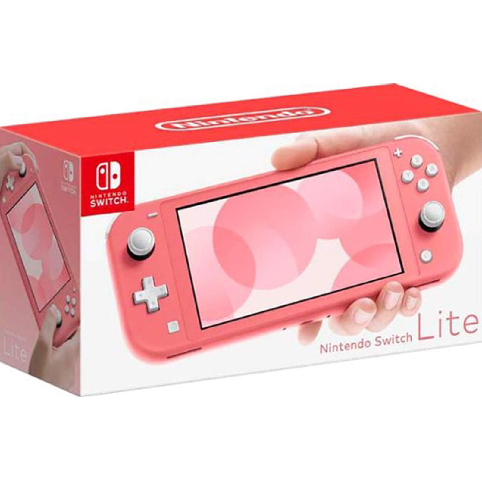 Nintendo 2021 Switch Lite Console Family Christmas Holiday Bundle - Coral, 5.5" Touchscreen Display, Built-in Plus Control Pad, Speakers, WiFi, Bluetooth 4.1, Charging Station Bundle