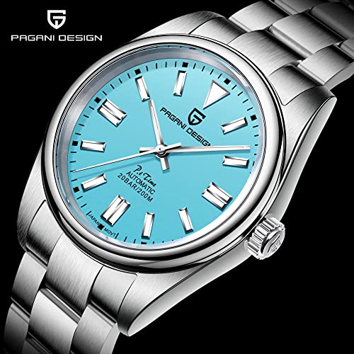 Pagani Design Watches for Men Japanese Movement Stainless Steel Automatic-self-Wind Mechanical wrstiwatch Sapphire Mirror 200m Waterproof 1690