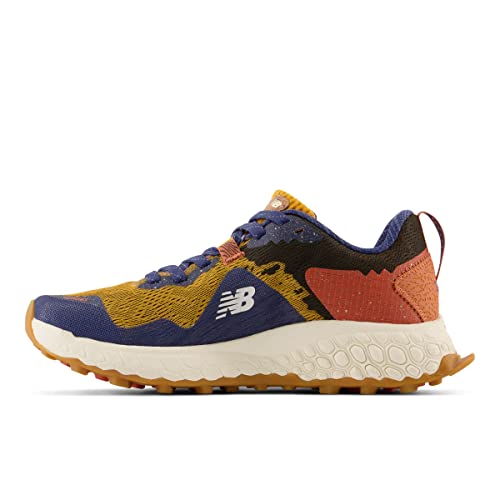 New Balance Women's Fresh Foam X Hierro V7 Trail Running Shoe, Golden Hour/Moon Shadow/Red Clay, 9 Wide