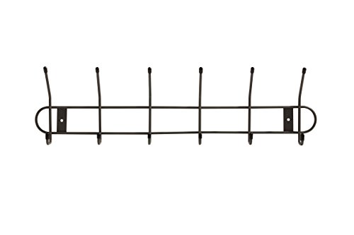 Spectrum Diversified Wall Mount 6 Hook Rack, Industrial Gray