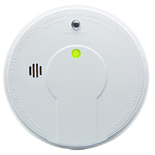 Kidde Smoke Detector, Hardwired with Battery Backup & Interconnect, Battery Included & Smoke Detector, Hardwired Smoke Alarm with Battery Backup & Interconnect Capability