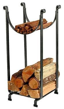 Enclume Sling Log Rack, Hammered Steel