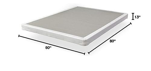 Spinal Solution 9-Inch Medium Firm Pillowtop Pocketed Coil Hybrid Mattress And 4" Low Profile Wood Box Spring Foundation Set, Queen