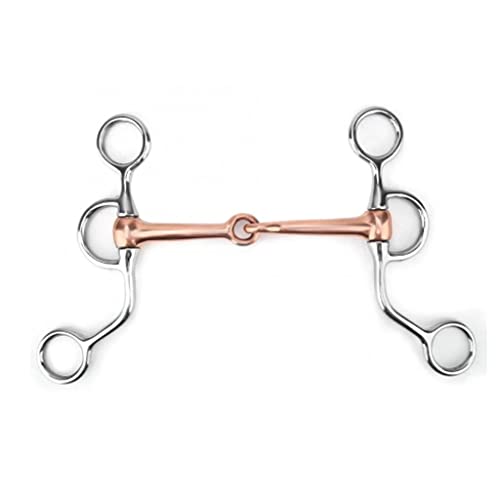 N/A Horse Chew Stainless Steel Training Bit Copper Joint Farm Animal Supplies Horse Tools