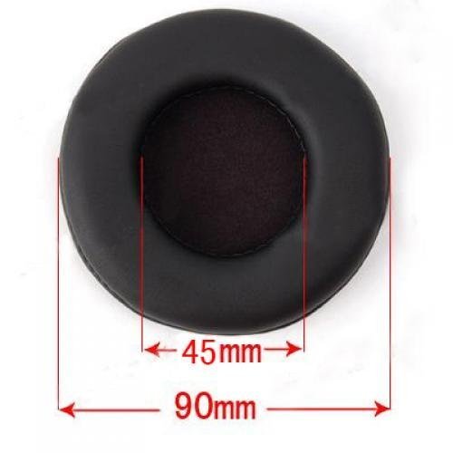 Sqrmekoko Replacement Earpad Cover Cup Pads Cushion Compatible with Sony MDR-V700DJ V700 DJ MDR-V500DJ V500 DJ Pioneer HDJ1000 HDJ2000 HDJ1500 Black