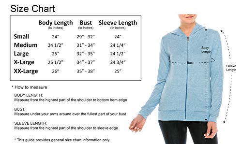 LALAPARKS Lightweight Cotton Zip-Up Hoodie Jacket - Comfy Casual Active Plain Everyday Wear - Red Large