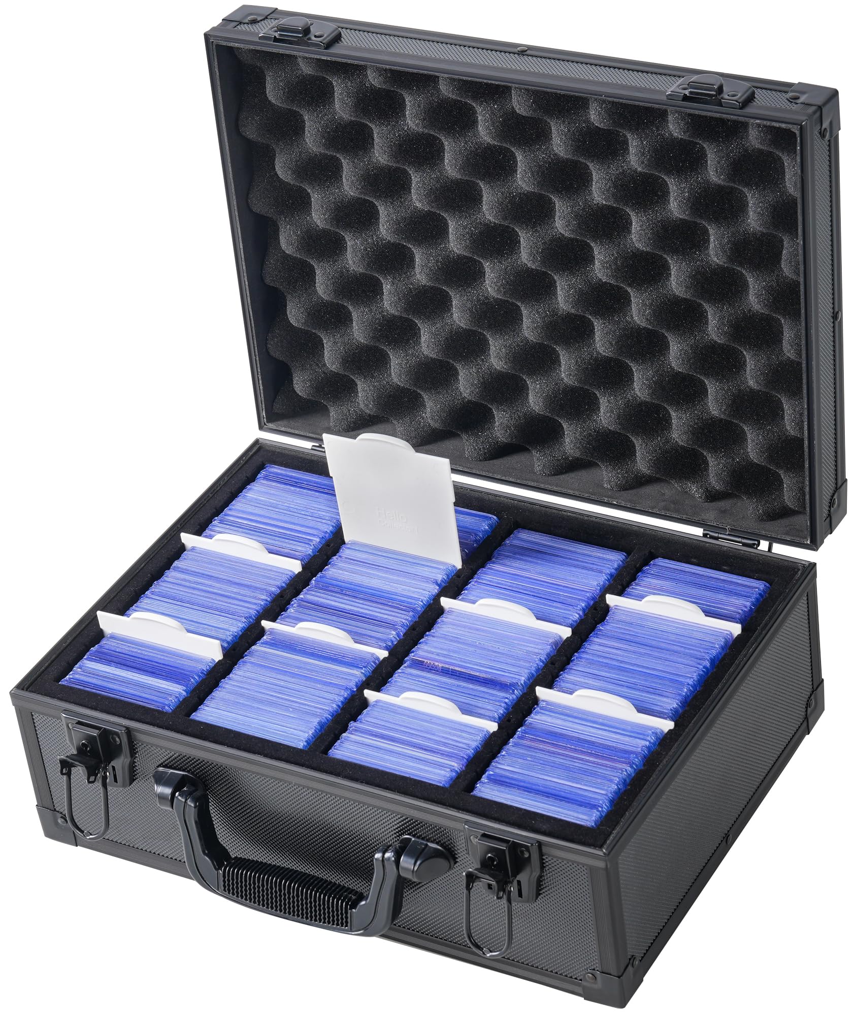 D DACCKIT Toploader Storage Box - Hard Case for 3" x 4" Rigid Card Holders for Trading Cards & Sports Cards (Holds 400+ Toploaders)