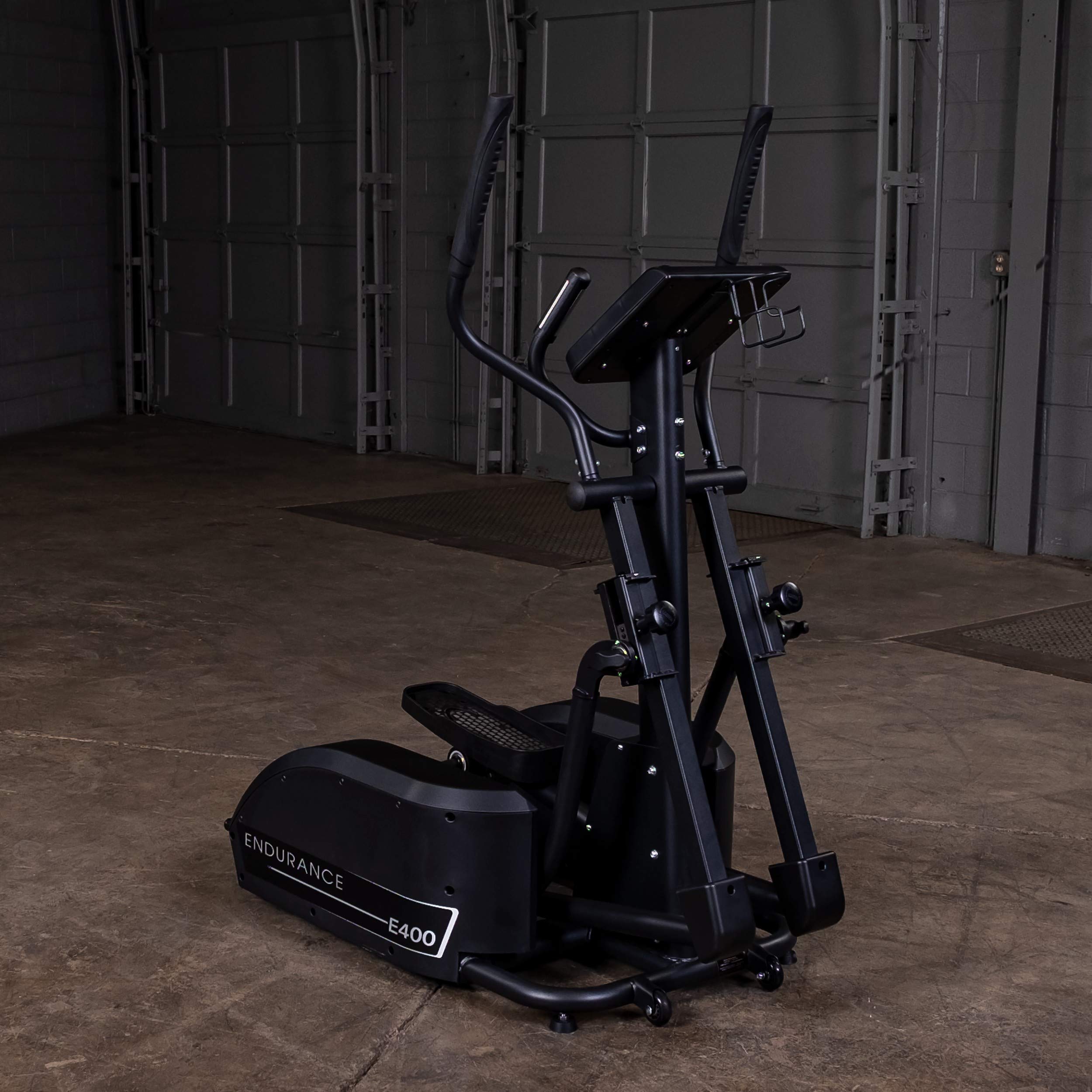 Body-Solid (E400) Elliptical Trainer Machine, Cardio Workout Crosstrainer Exercising Machines for Home & Commercial Gym with 300lb Weight Capacity