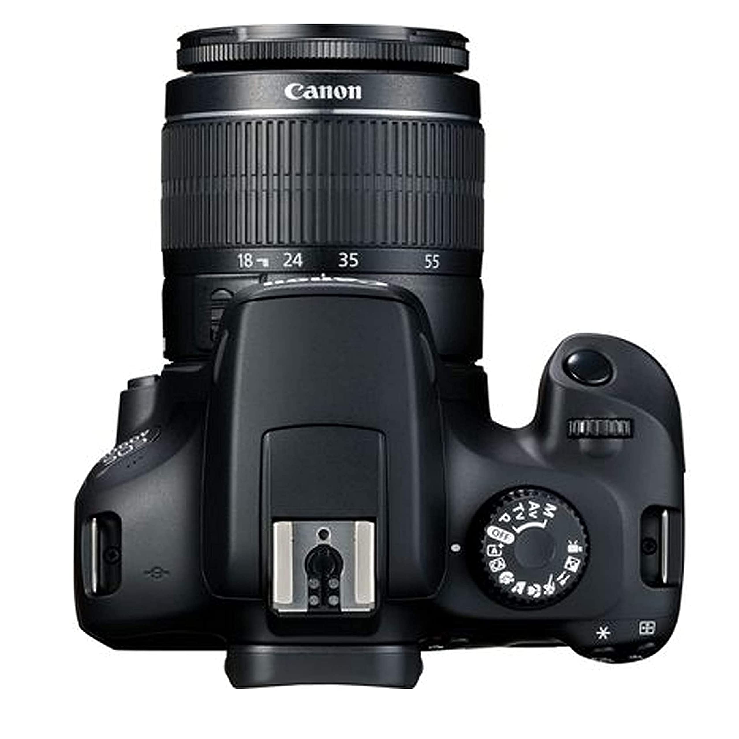 Canon EOS Rebel T100 DSLR Camera w/ 18-55mm F/3.5-5.6 Zoom Lens + Macro + Telephoto + More (18pc Bundle) (Renewed)