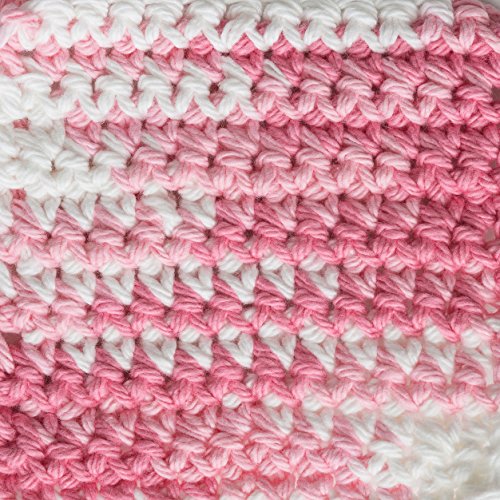 Lily Sugar 'N Cream The Original Ombre Yarn, 4-ply worsted, Strawberry, 2 Ounces/95 Yards (Pack of 1)