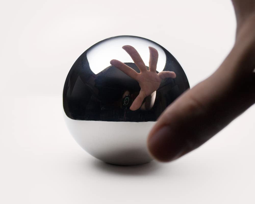 Convex Bottle Opener by Revision - Luxury Mirror Polished Stainless Steel - Unique Spherical Design - Durable & Decorative - Ideal for Home Bar, Gift for Beer Lovers