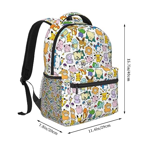 Cartoon Backpack Unisex Casual Durable Waterproof Daypack Personalized Laptop Bags Travel Work Sports Backpack for Men Women