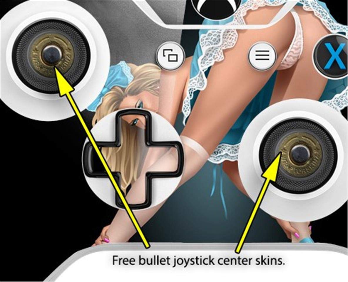 WraptorSkinz Decal Vinyl Skin Wrap compatible with XBOX One S/X Controller - Alice Pinup Girl (CONTROLLER NOT INCLUDED)