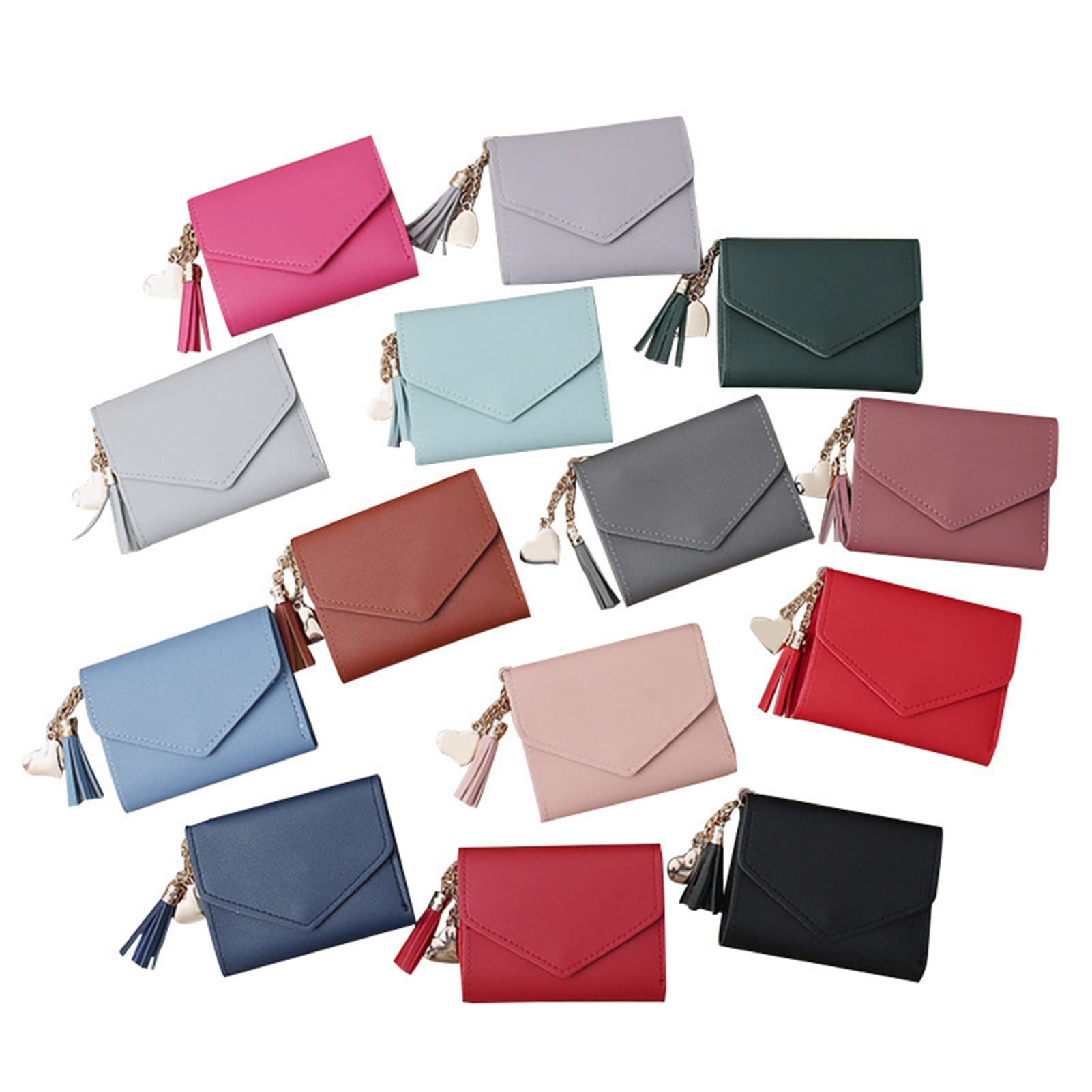 Card Holder Slim Wallet Eco-friendly Foldable Faux Leather Cash Card Holder Purse for Shopping Wallet,Light Green