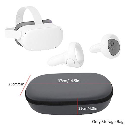 Quest 2 VR Gaming Headset Touch Controller Accessories Kit Oculus Quest 2 Case Accessories, Lightweight Portable Safeguard Hard Travel Storage Bag