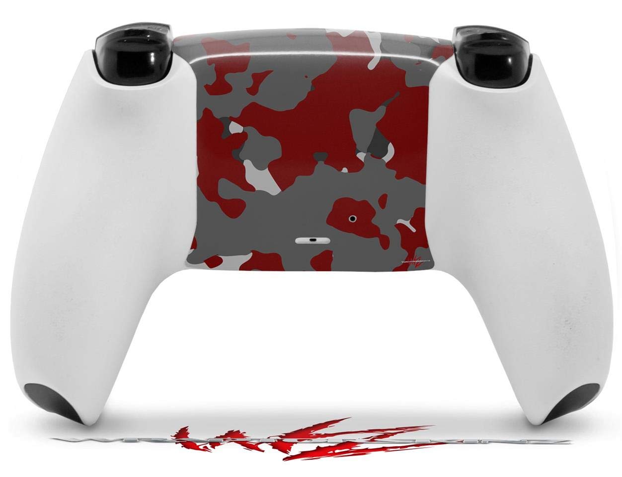 WraptorSkinz Skin Wrap compatible with Sony PS5 DualSense Controller WraptorCamo Old School Camouflage Camo Red Dark (CONTROLLER NOT INCLUDED)