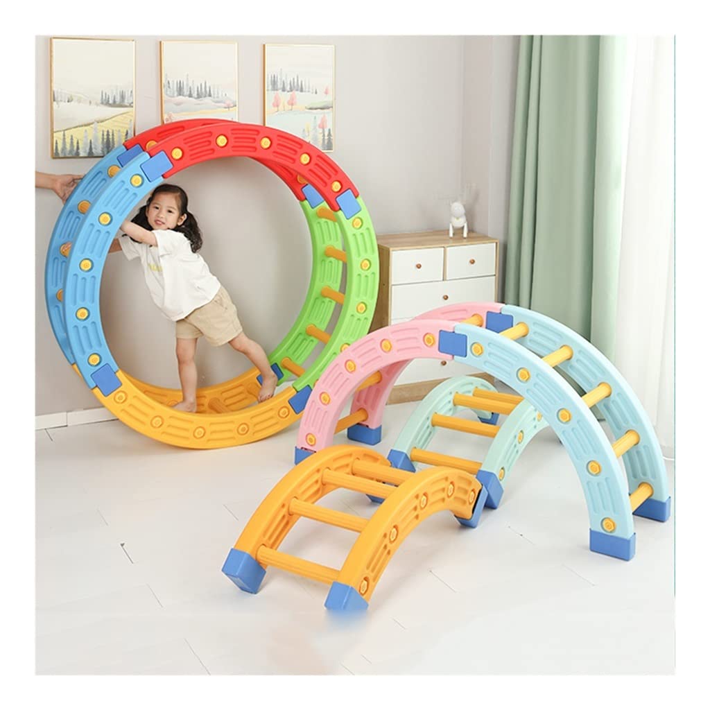 Children's Plastic Climbing Frame, Obstacle Course Activity Center for Indoor & Outdoor, Easy to Install