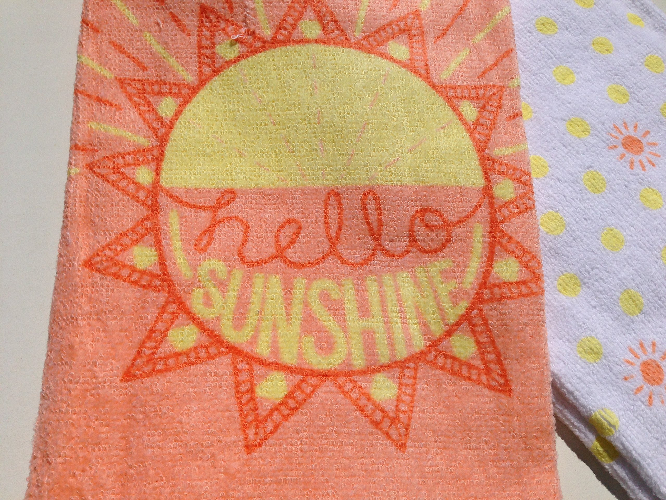 Celebrate Easter Together 2-Piece "Hello Sunshine" Kitchen Towel Set