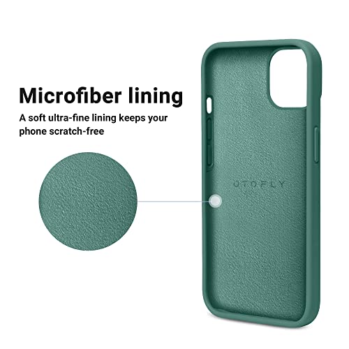 OTOFLY Designed for iPhone 14 Plus Case, Silicone Shockproof Slim Thin Phone Case for iPhone 14 Plus 6.7 inch (Pine Green)