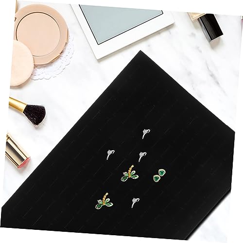 Cabilock 2pcs Jewelry Sponge Pad Earrings Showcase Trays Jewelry Drawer Inserts Earring Tray Inserts Jewelry Inserts Holder Jewelry Foam Inserts Ring Storage Liner Travel Mosaic Display Mat