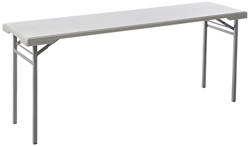 Office Star Resin Multipurpose Rectangle Folding Training Table for Home or Office, 5.87 Feet Long