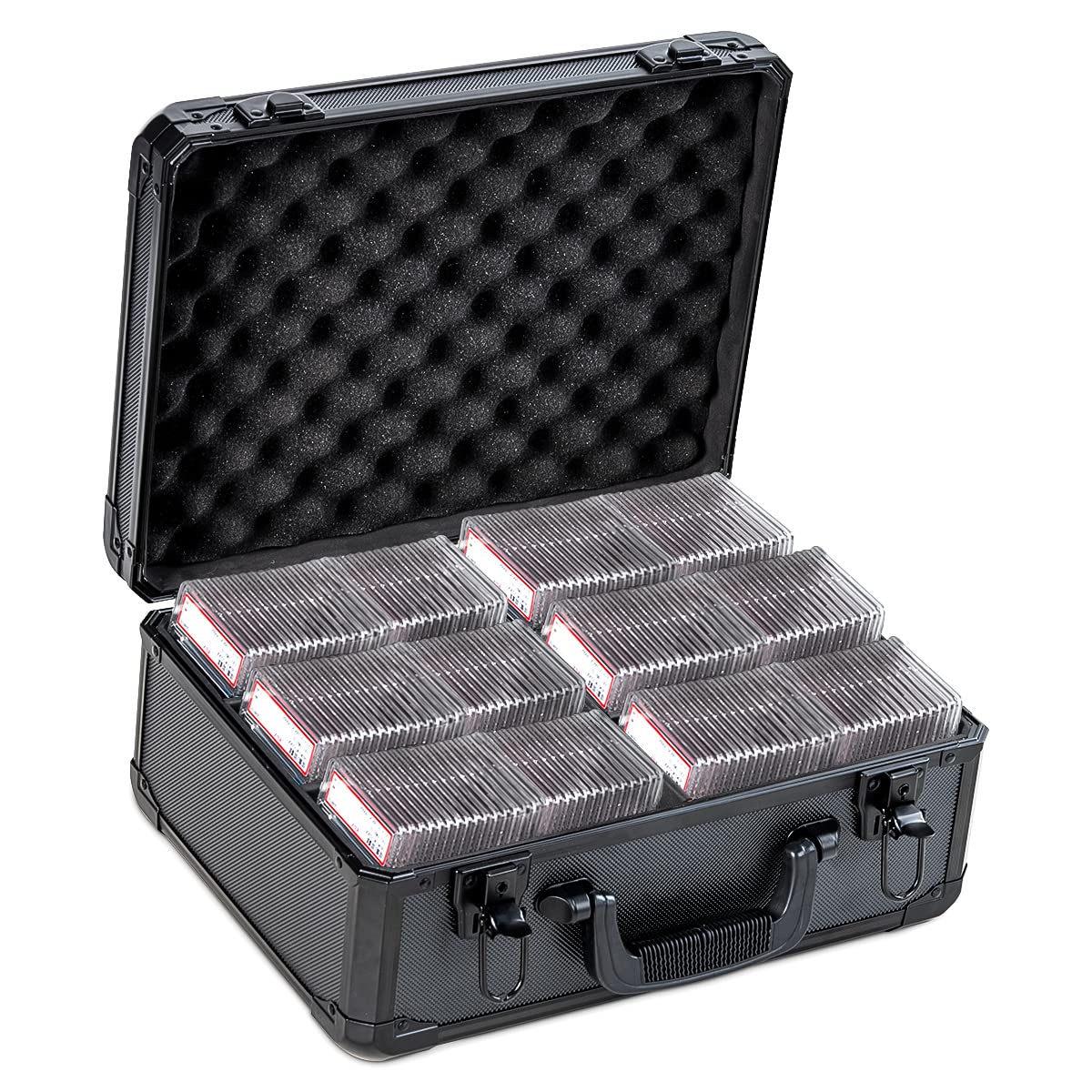 D DACCKIT Graded Card Storage Box - 160+ Graded Cards Case Compatible with PSA BGS CSG FGS Graded Sports Cards