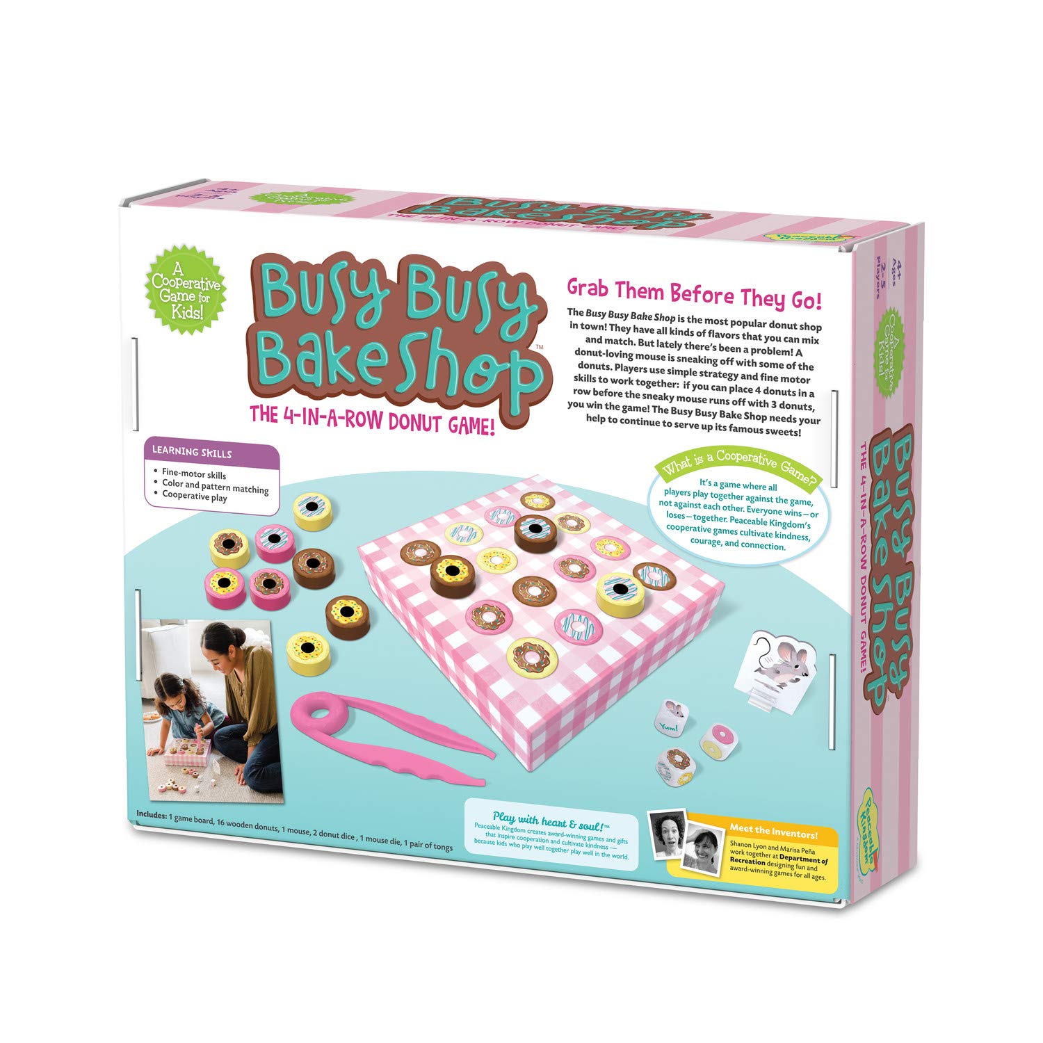 Peaceable Kingdom Busy Busy Bake Shop Cooperative Game for Kids - 2-5 Players Ages 4 and Older.