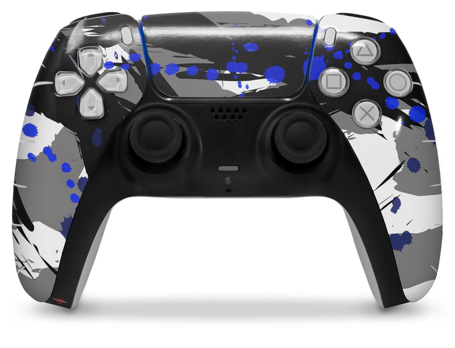 WraptorSkinz Skin Wrap compatible with Sony PS5 DualSense Controller Abstract 02 Blue (CONTROLLER NOT INCLUDED)