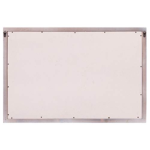 Patton Wall Decor 24x36 Distressed White Windowpane Wall Accent Mirror