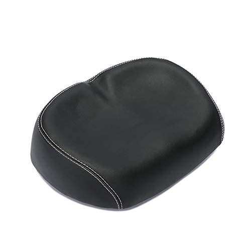 Bike Seat, Wide Large Bicycle Saddle, Ergonomic Universal Replacement Bike Seat Comfortable Bicycle Saddle Pads Waterproof Shock (Black)
