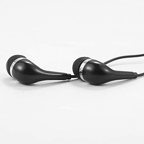 Hongzan 100 Pack Classroom Earbuds Bulk for School Kids Children, Wholesale Durable Earphones Class Set Headphones for Students (Black)