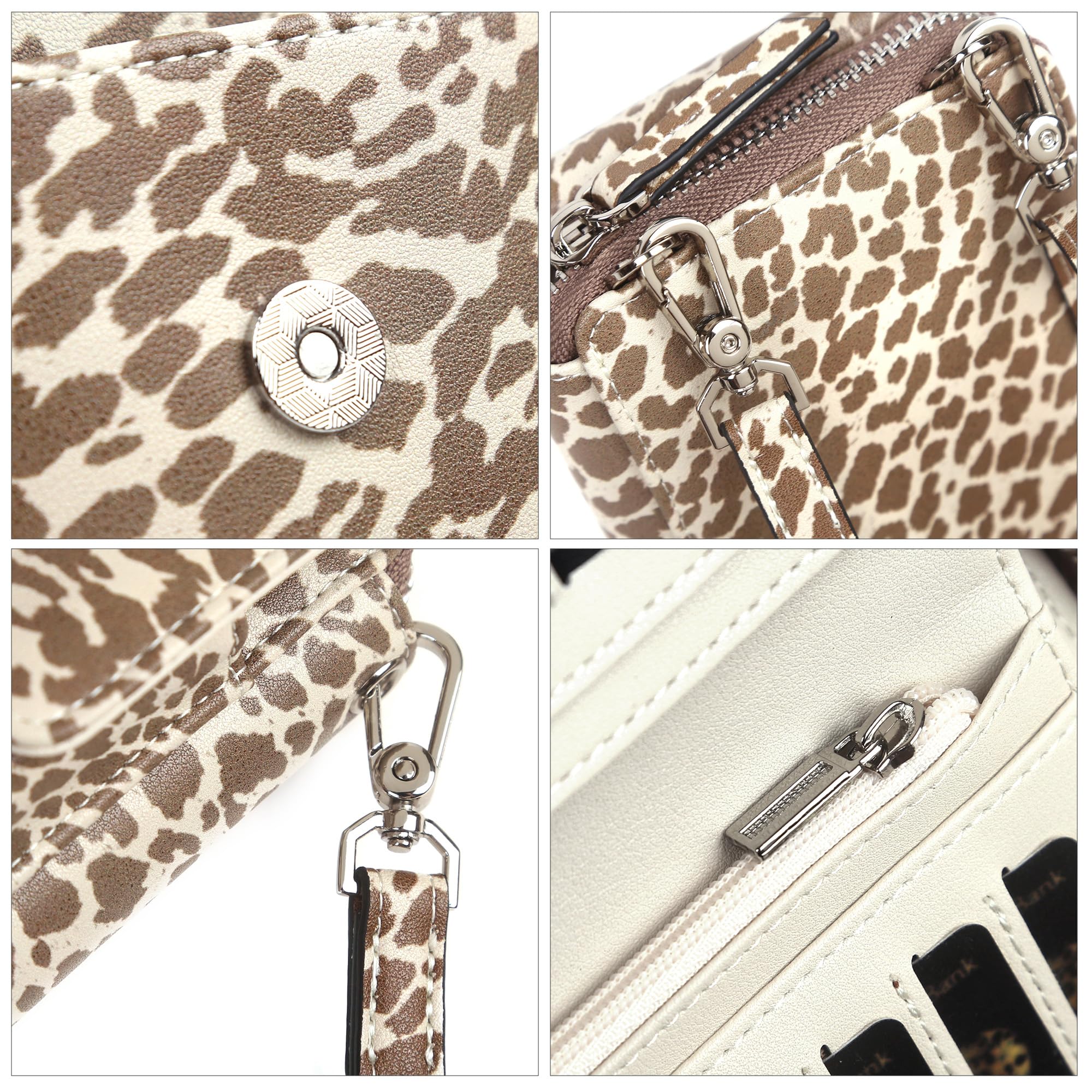 Pearl Angeli Small Crossbody Phone Bag RFID Women Wallet Cellphone Credit Card Purse with Adjustable Shoulder Strap