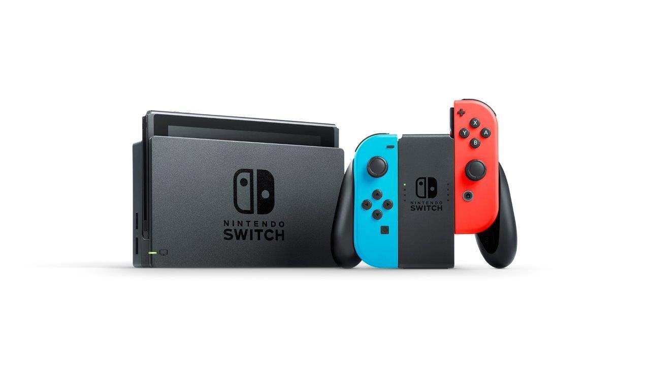 Nintendo Switch w/ Neon Blue & Neon Red Joy-Con + Mario Kart 8 Deluxe (Full Game Download) + 3 Month Nintendo Switch Online Individual Membership (Renewed)