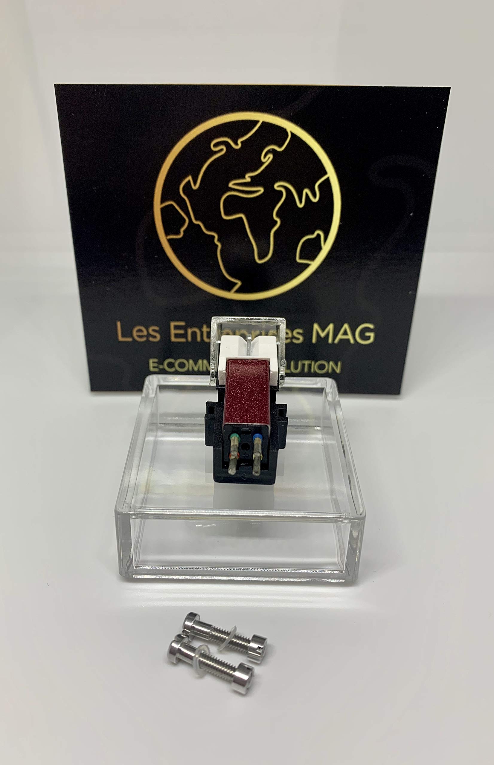 Cartridge + Diamond stylus for Garrard DD75, GT25P, GT250, GT35, DD131, DD132 Red
