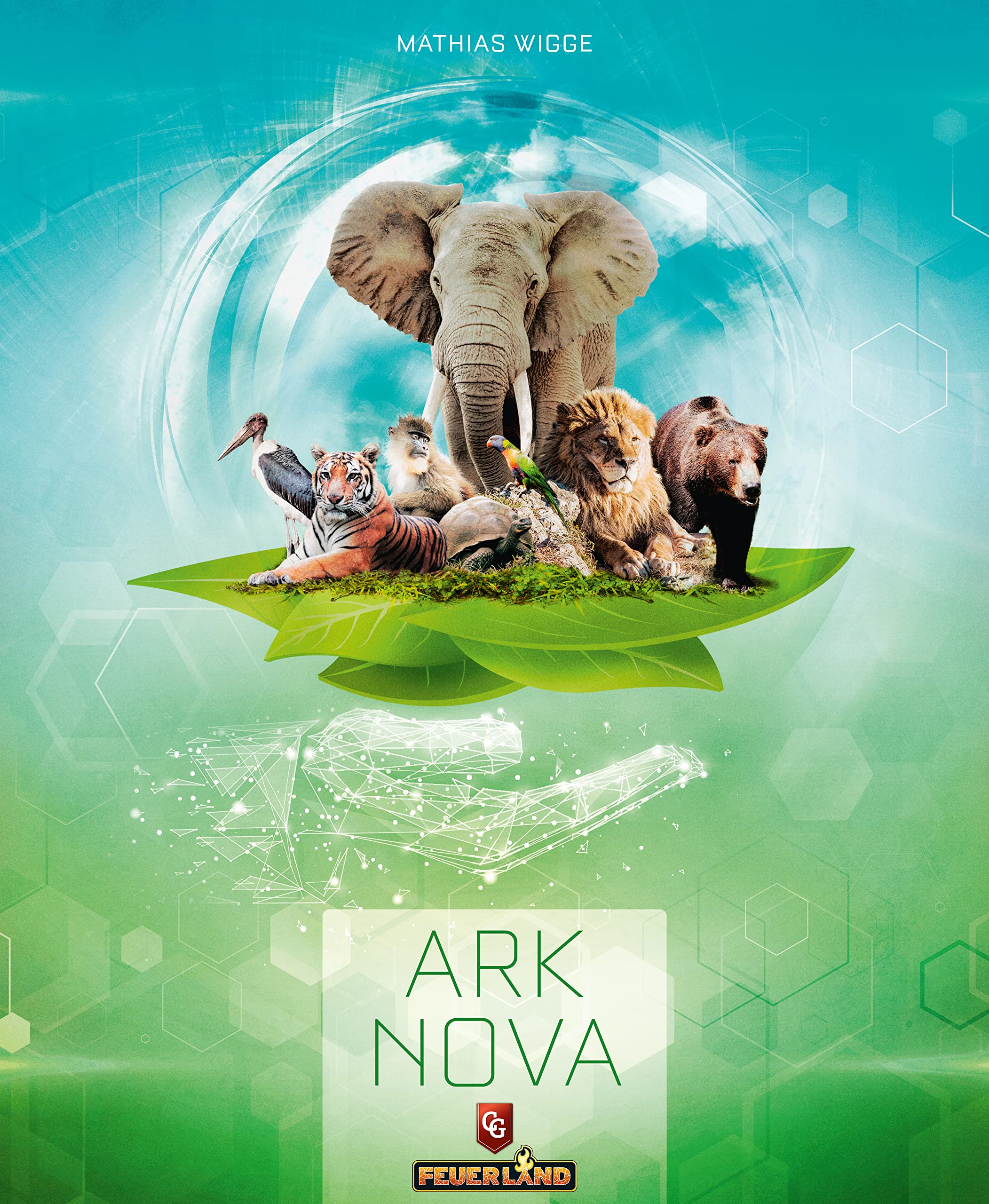 Capstone Games Ark Nova Card Drafting, Hand Management Strategy Board Game, 1-4 Players, 90 to 150 Minute Play