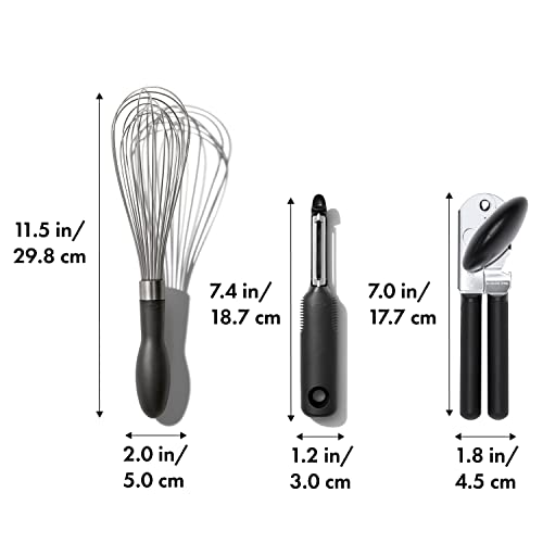 OXO Good Grips Stainless Steel Essential 3-Piece Kitchen Gadget Set