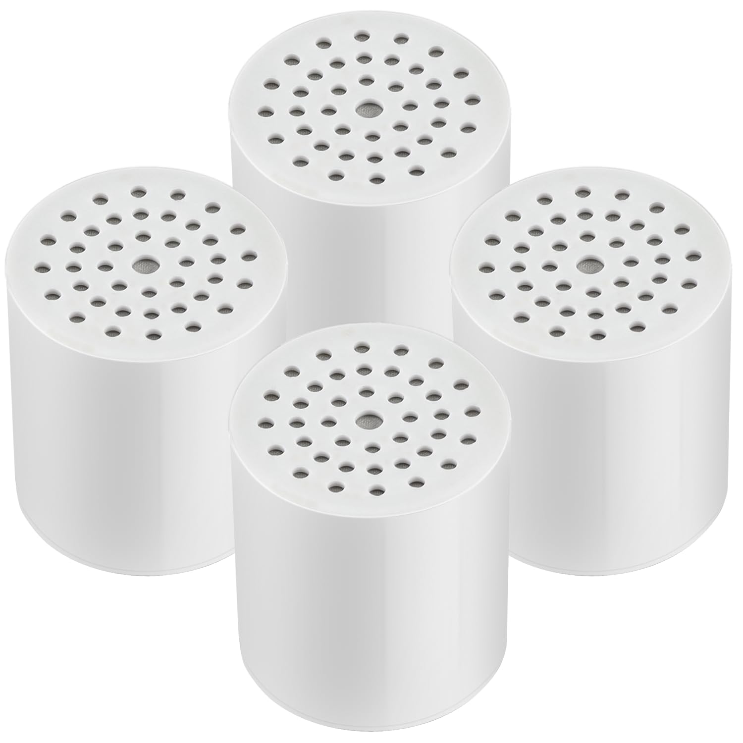 Cenipar 15 Stage Shower Filter Replacement Cartridge, High Output Shower Filter Cartridge Contain Vitamins C Shower Filter Refill Reduce Chlorine & Fluoride for Hard Water Improve Skin and Hair 4 Pack